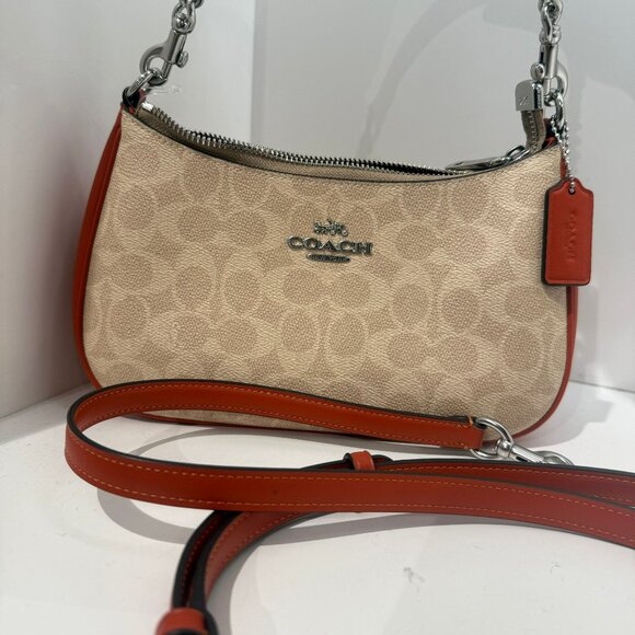 Coach | Bags | Coach Teri Shoulder Bag In Signature Canvas Cv933 | Poshmark